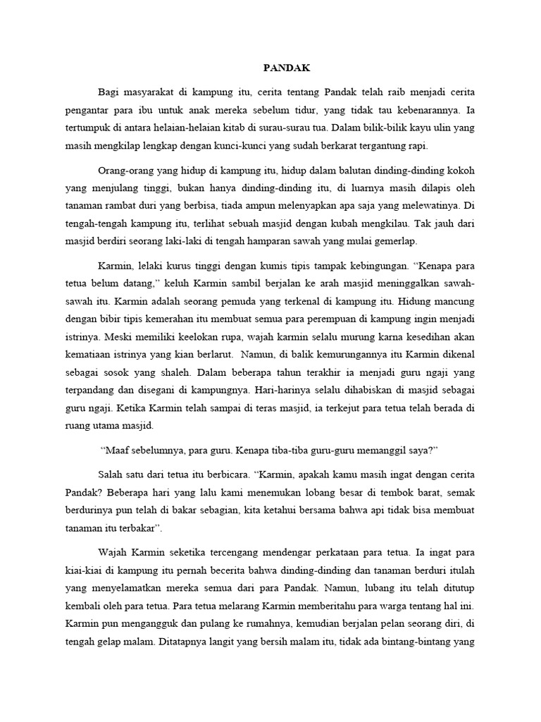 Legenda Pandak dan Ujian Iman | PDF