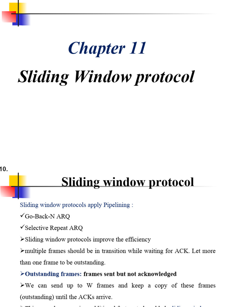 Sliding Window Protocol | PDF | Transmission Control Protocol | Data Transmission