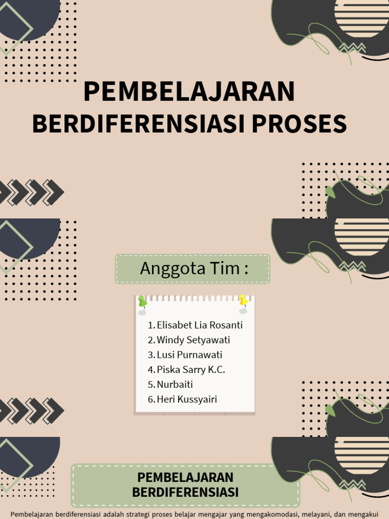 Pembelajaran Berdiferensiasi Proses (Topik 2) | PDF