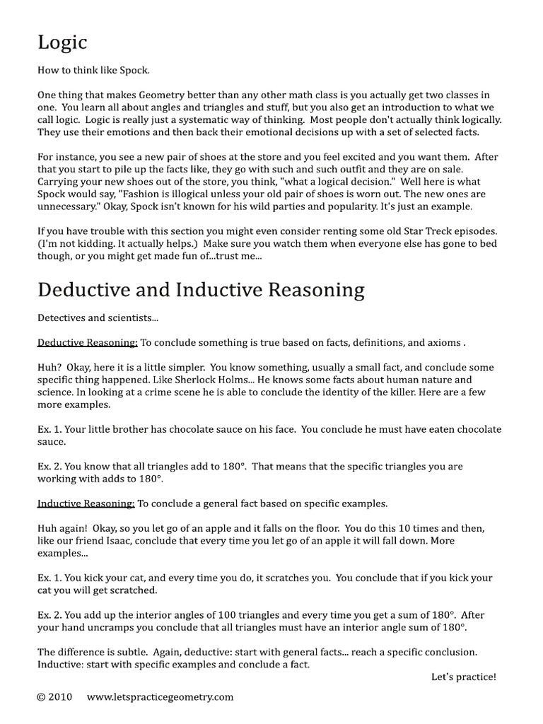 1) Difine Inductive&Deductive | PDF