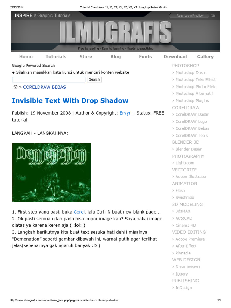 Invisible Text With Drop Shadow | PDF