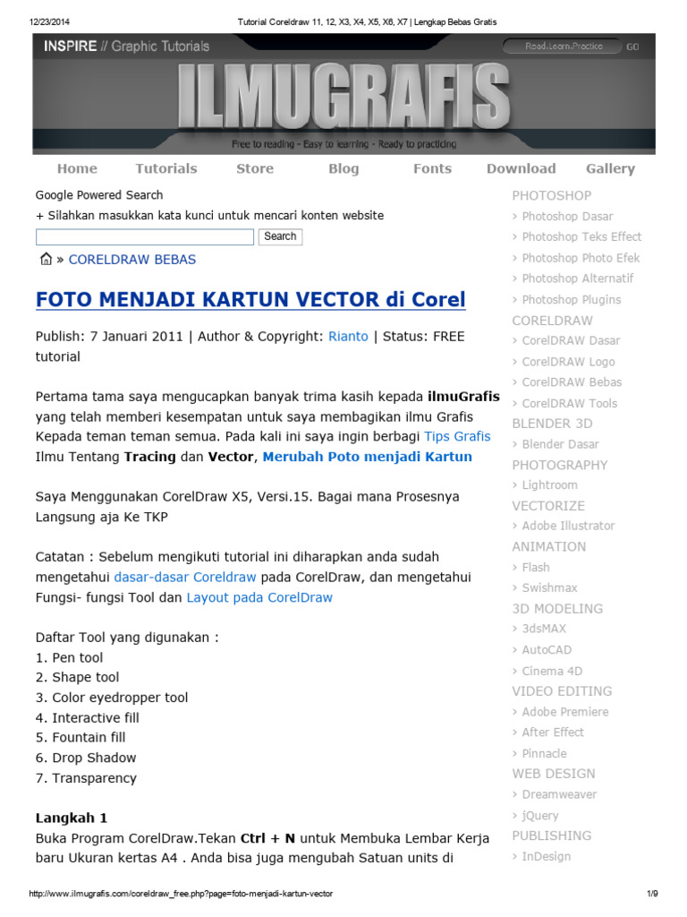 Foto Menjadi Kartun Vector | PDF