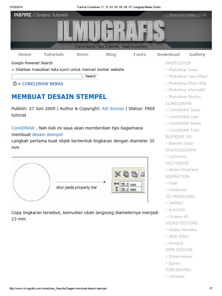 Membuat Desain Stempel | PDF
