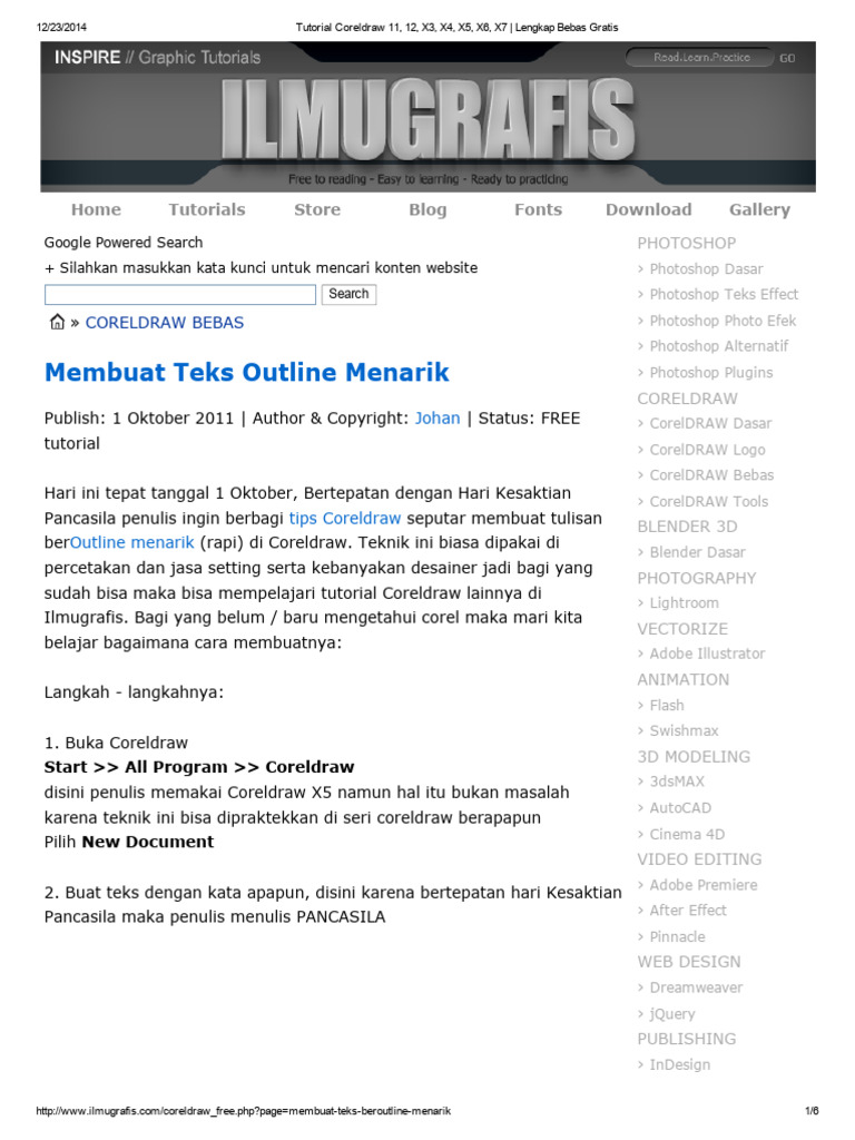 Membuat Teks Outline Menarik | PDF