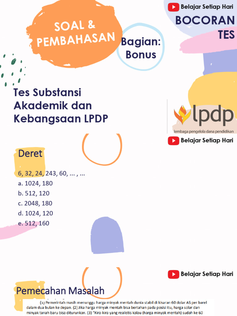Soal LPDP - Bonus | PDF