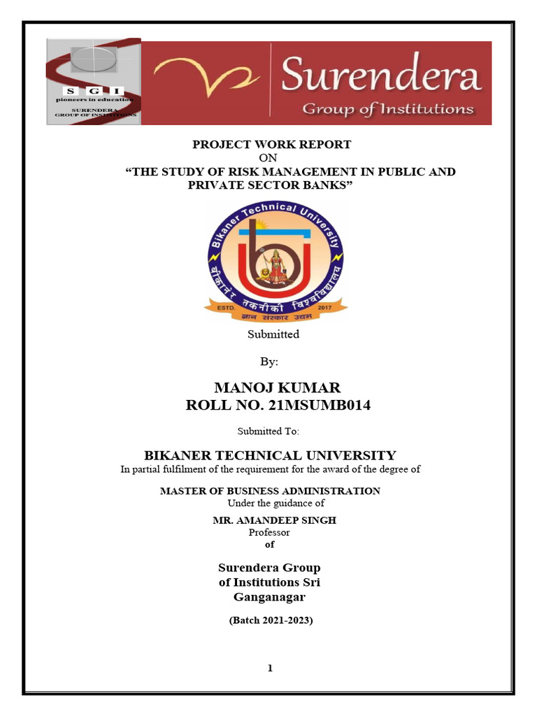 Mba 4 Sem Manoj | PDF