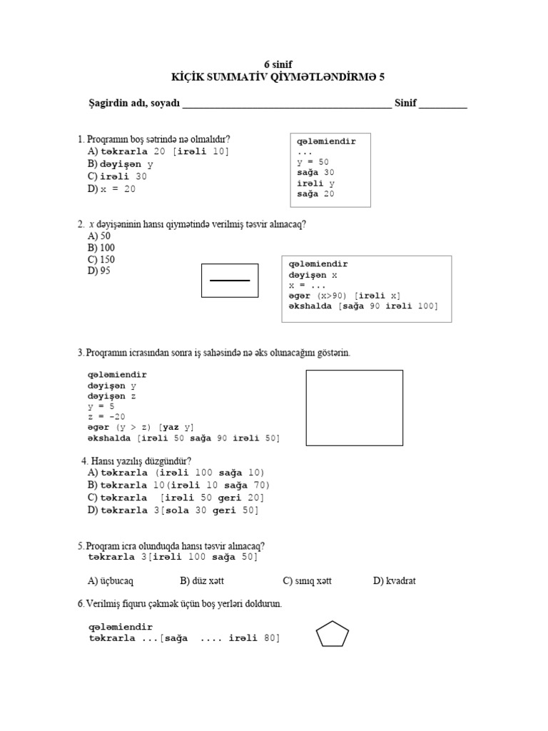 224 - 6 - Sinif KSQ 5 2 | PDF