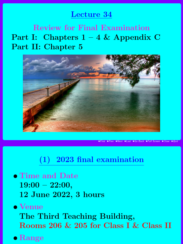 2023 Final Review | PDF | Poisson Distribution | Teaching Mathematics