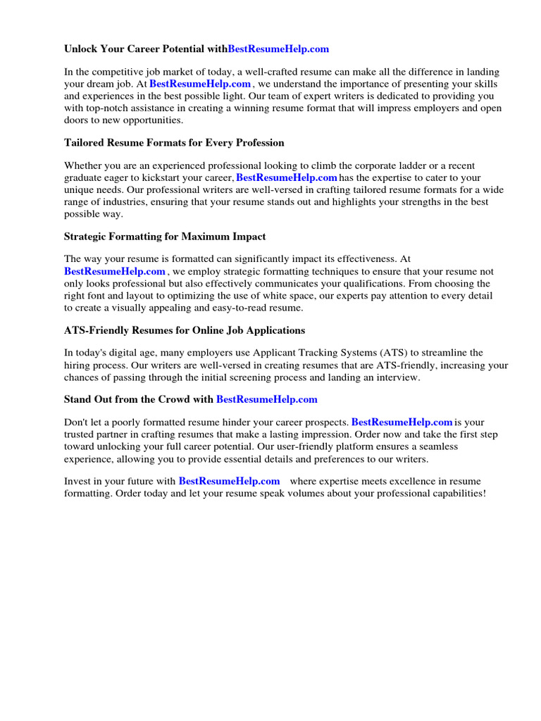 Expert Resume Help for Job Seekers | PDF | Résumé