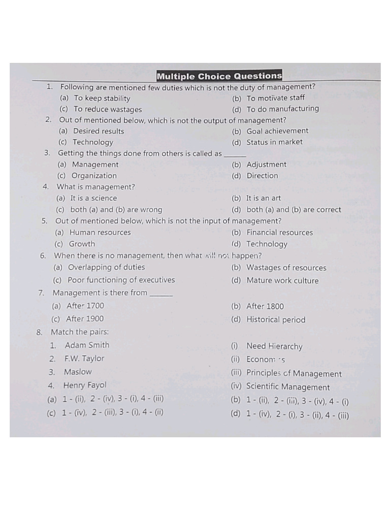 CHAPTER 1 MANAGEMENT | PDF