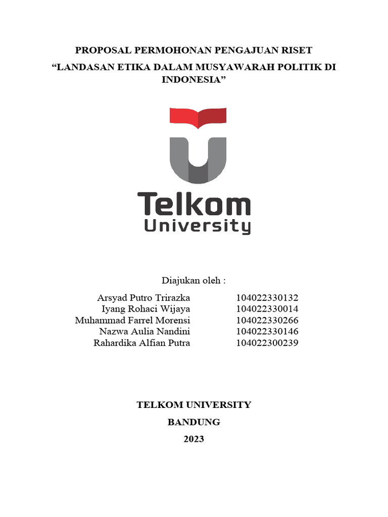 Proposal Permohonan Pengajuan Riset | PDF