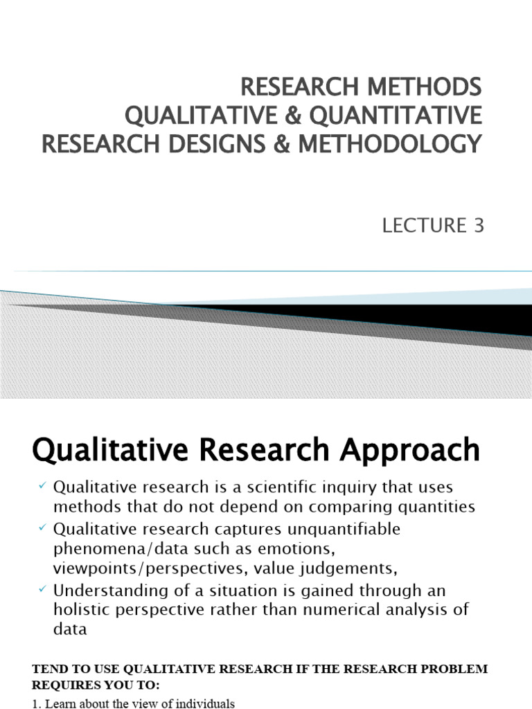 Qualitative & Quantitative Research | PDF | Sampling (Statistics ...