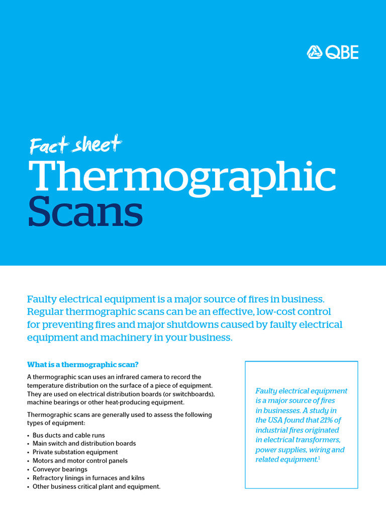 Thermographic Scanning Fact Sheet | PDF | Thermography
