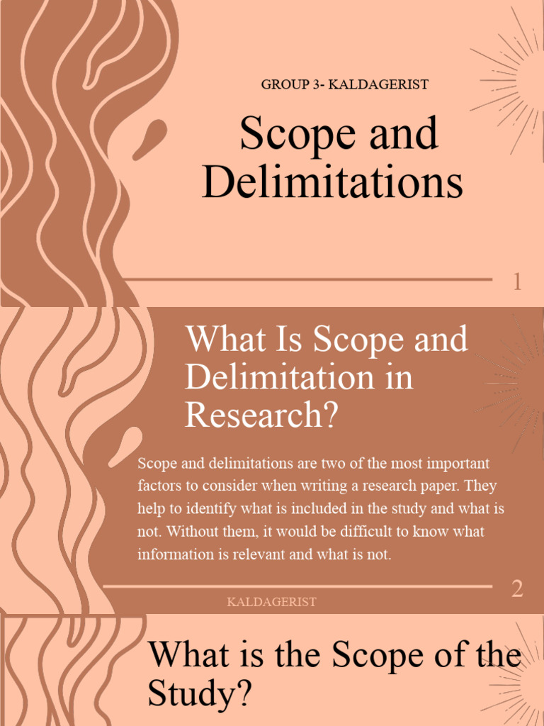 Group 3- Pr (Scope and Delimitation) | PDF | Scope (Computer Science) | Information
