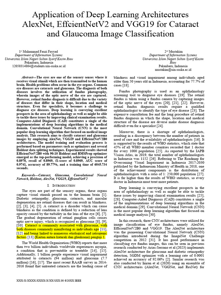 Draft Paper Revisi Seminar Proposal Fauzi | PDF | Deep Learning ...