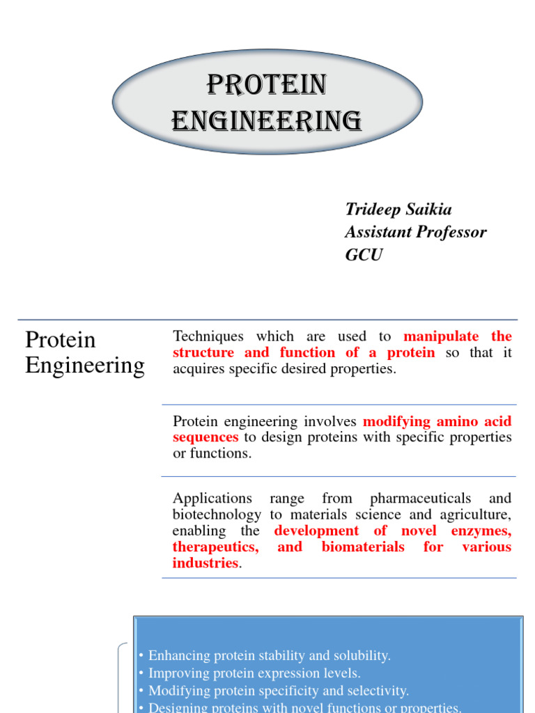 Protein Engineering | PDF | Proteins | Biotechnology