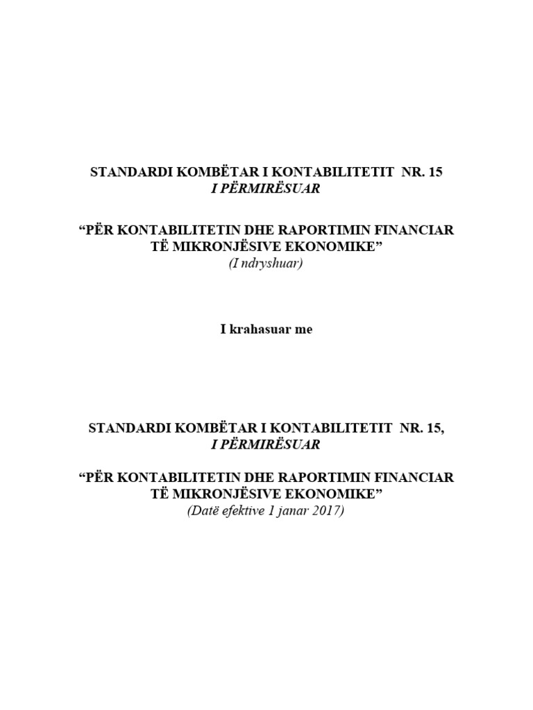 SKK 15 I Permiresuar I Ndryshuar - Baza Për Konkluzione | PDF