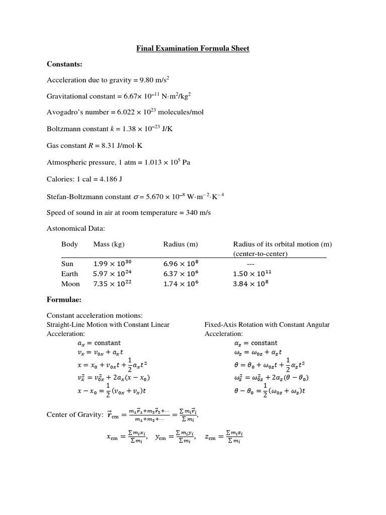 (PHYS1112) (2021) (F) Final Yl621 40567 | PDF | Acceleration | Mechanics
