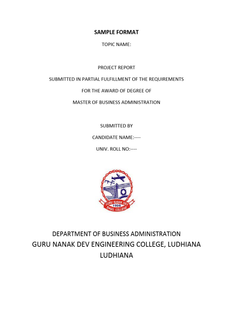 Research Project Front Page - Declaration Format - 0 | PDF | Business | Art