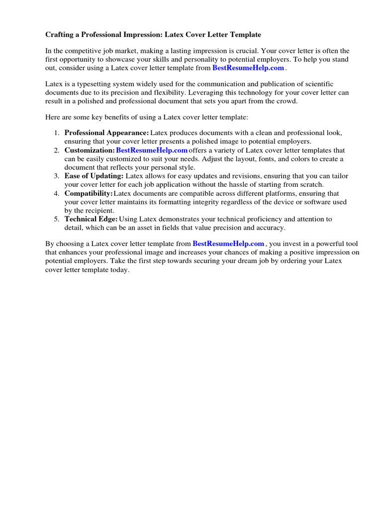 Latex Cover Letter Template | PDF | Page Layout | Http Cookie