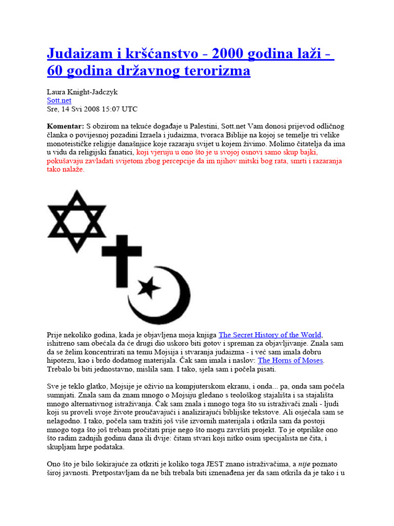 Judaizam I Kršćanstvo | PDF