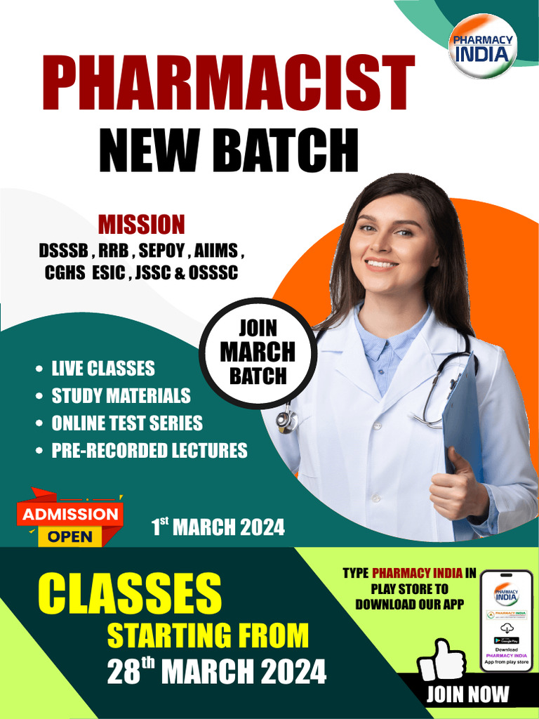 Pharmacist Course Information-2 | PDF | Pharmacy | Pharmacist