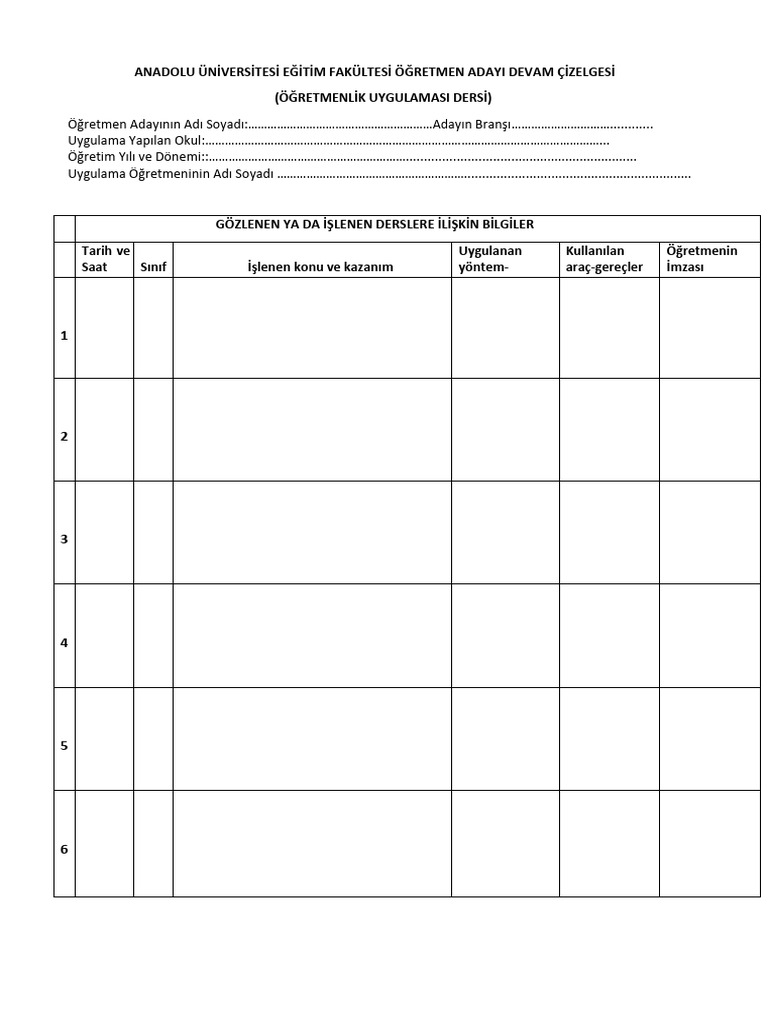 Devam Cizelgesi B4eb3fedd8419bb3 | PDF