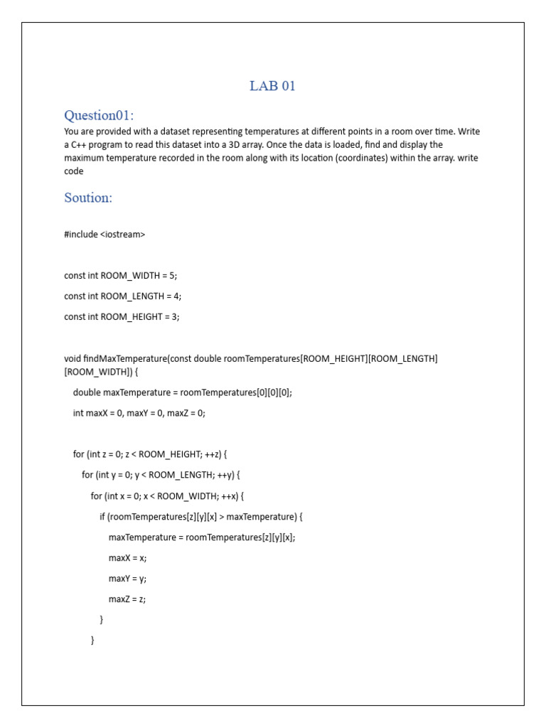 lab01 | PDF | Pointer (Computer Programming) | Computer Programming