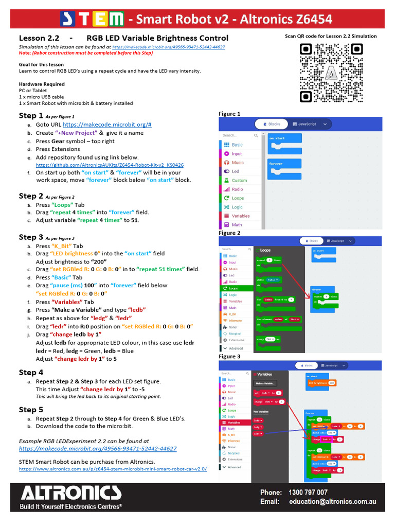 Z6454 - Lesson 2.2 - RGB LED Variable Brightness Control | PDF | Rgb ...