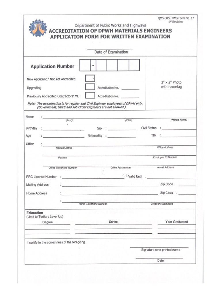 QMS-BRS-TWG-Form-No.-17 | PDF