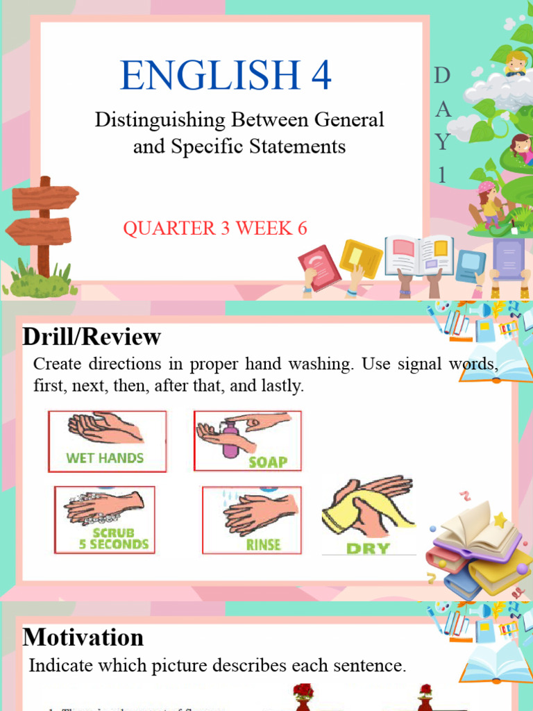 Grade 4: General vs. Specific Statements | PDF | Sunscreen