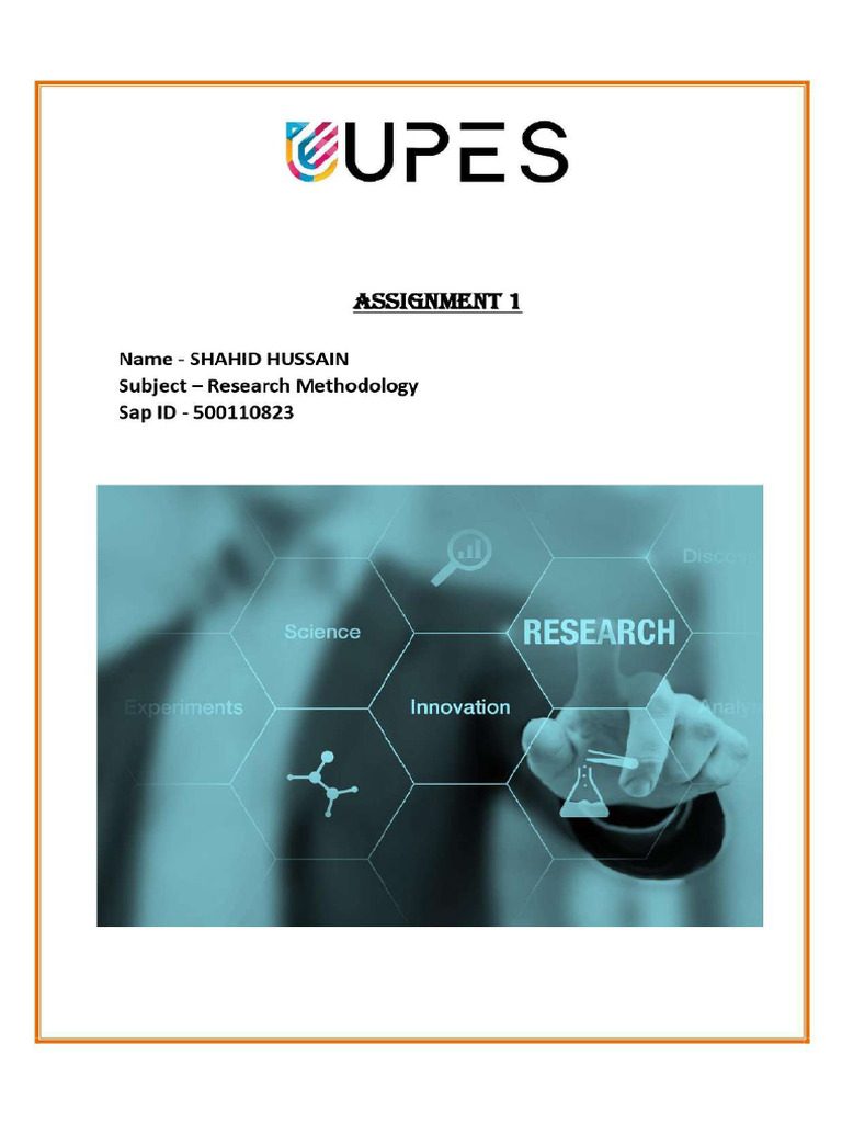 Research Methodology - Assignment 02 | PDF Research Methodology - Assignment 02 | PDF