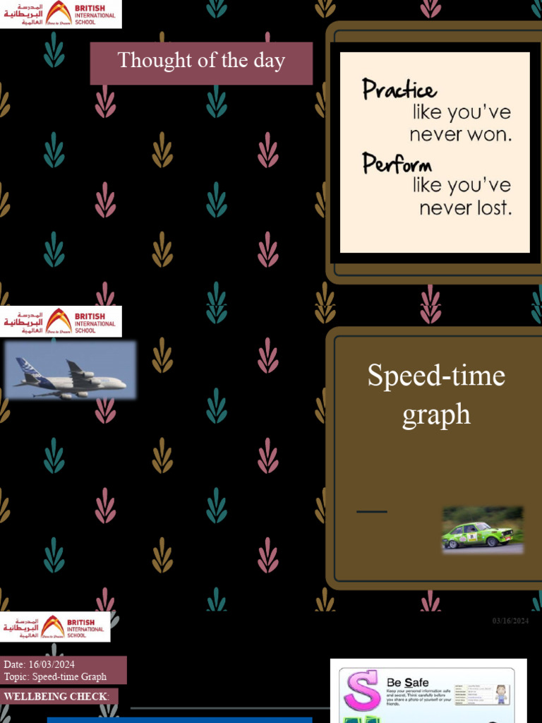 4.speed Time Graph | PDF | Acceleration | Motion (Physics)