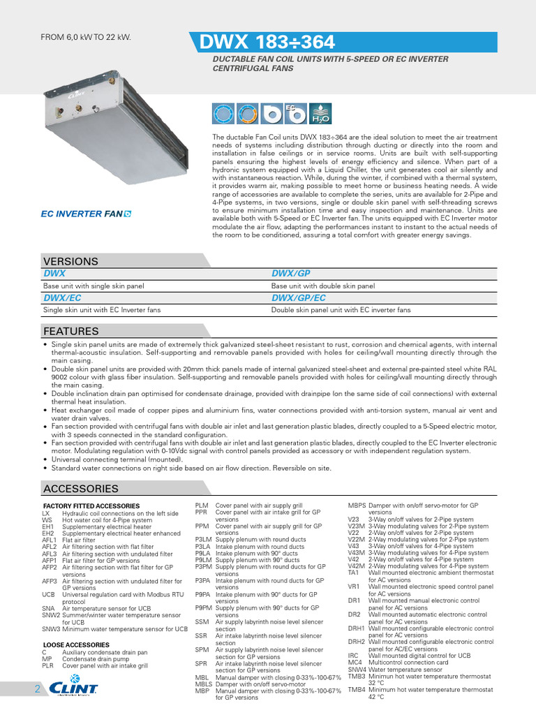 05 DWX 183 364 Eng v01 | PDF | Duct (Flow) | Building Insulation