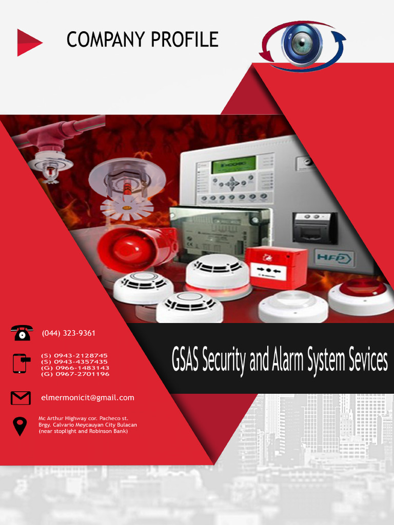Gsas Security and Alarm System Services New Company Profile | PDF | Fire Sprinkler System | Fire ...