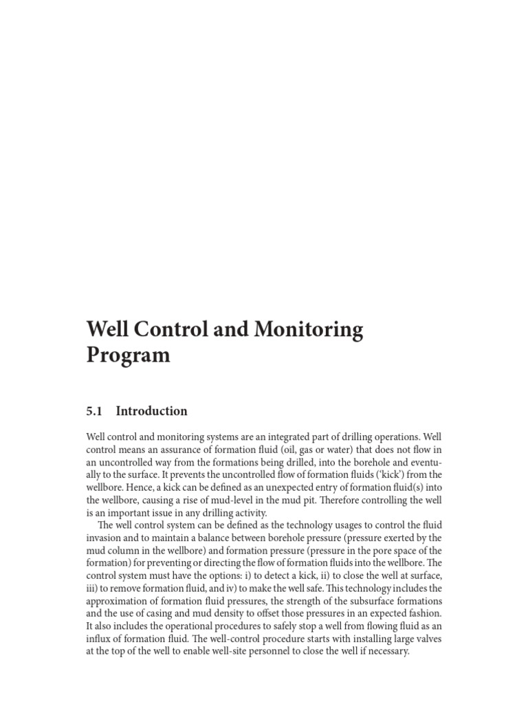 Well Control - Notes | PDF | Blowout (Well Drilling) | Casing (Borehole)