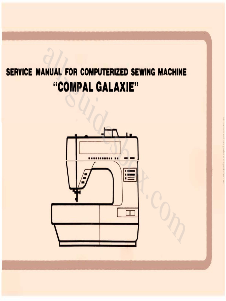 Brother Compal Galaxie Sewing Machine Instruction Manual | PDF | Sewing ...