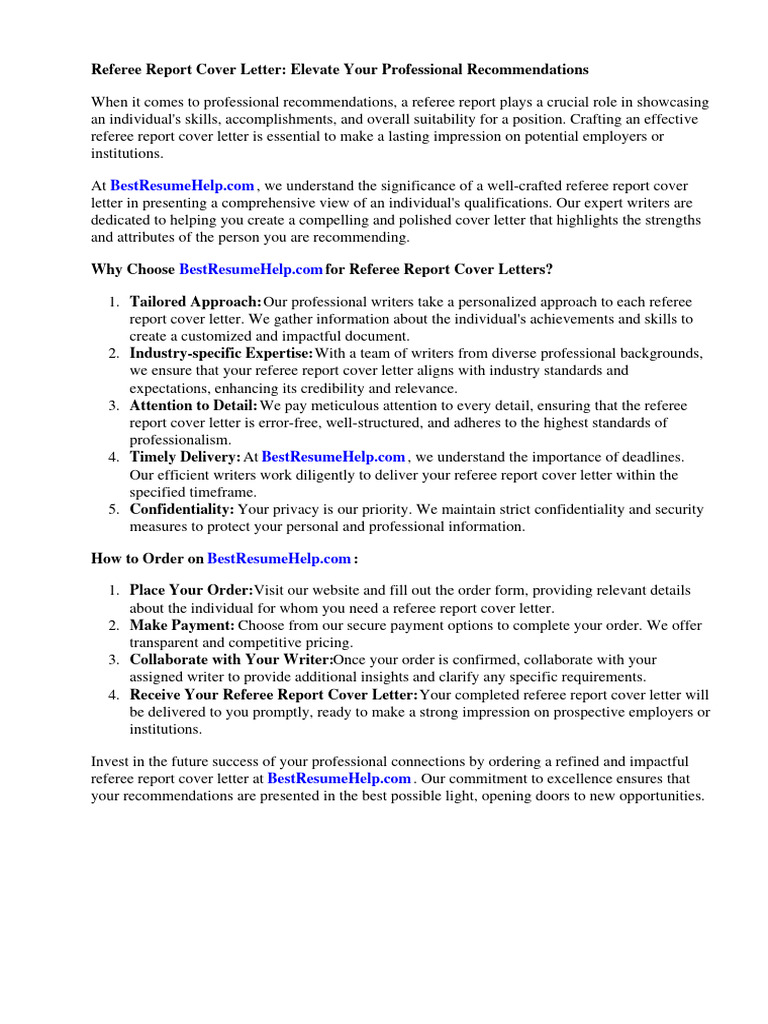 Crafting Effective Referee Reports | PDF | Communication | Economics