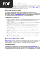 Formal Letter Guidelines for Universities | PDF | Communication ...