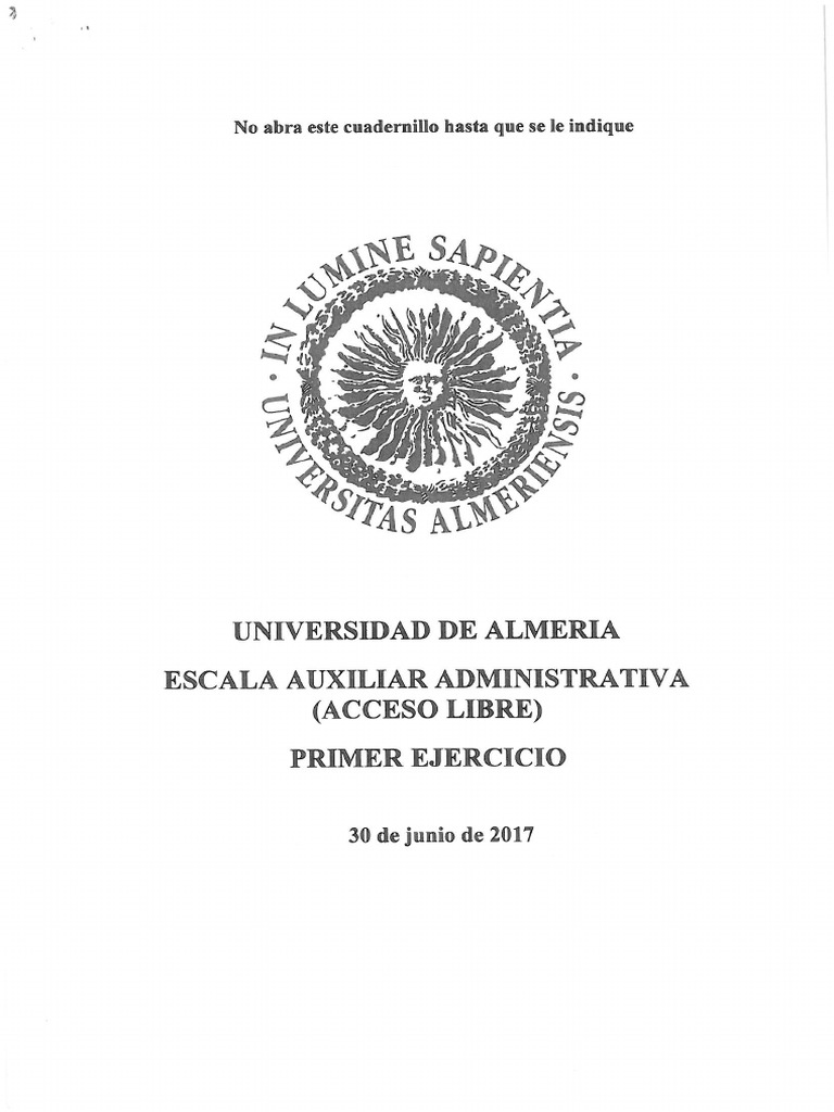 Examen UAL 2017 | PDF