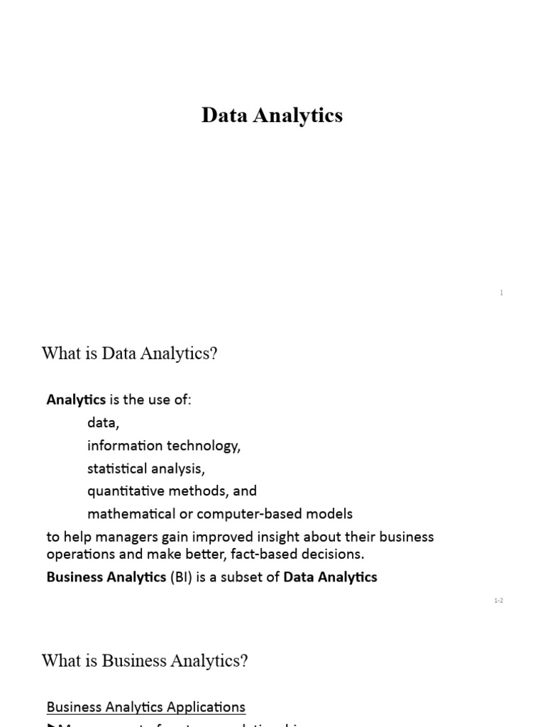 Chap - 1 - Data Analytics | Download Free PDF | Analytics | Level Of Measurement