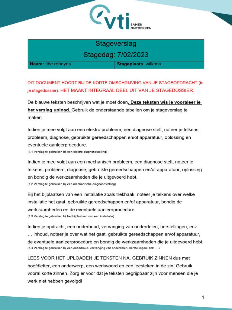 Stageverslag 2022-2023 3 | PDF