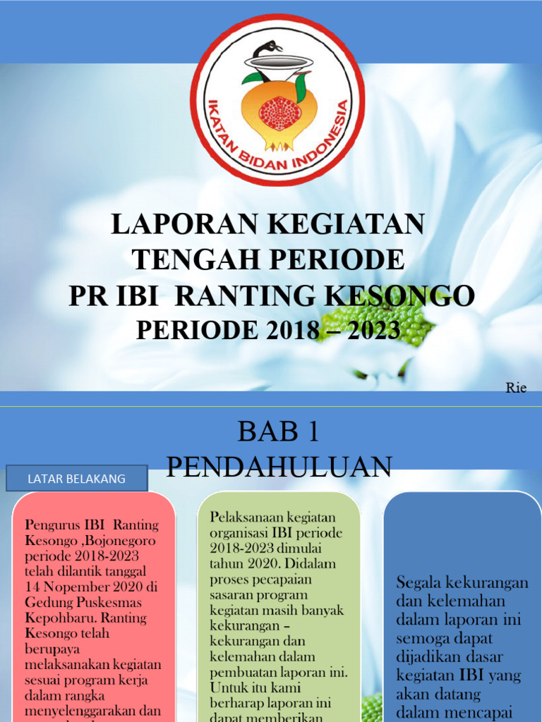 Laporan Kegiatan Tengah Periode Ibi Ranting Kesongo | PDF