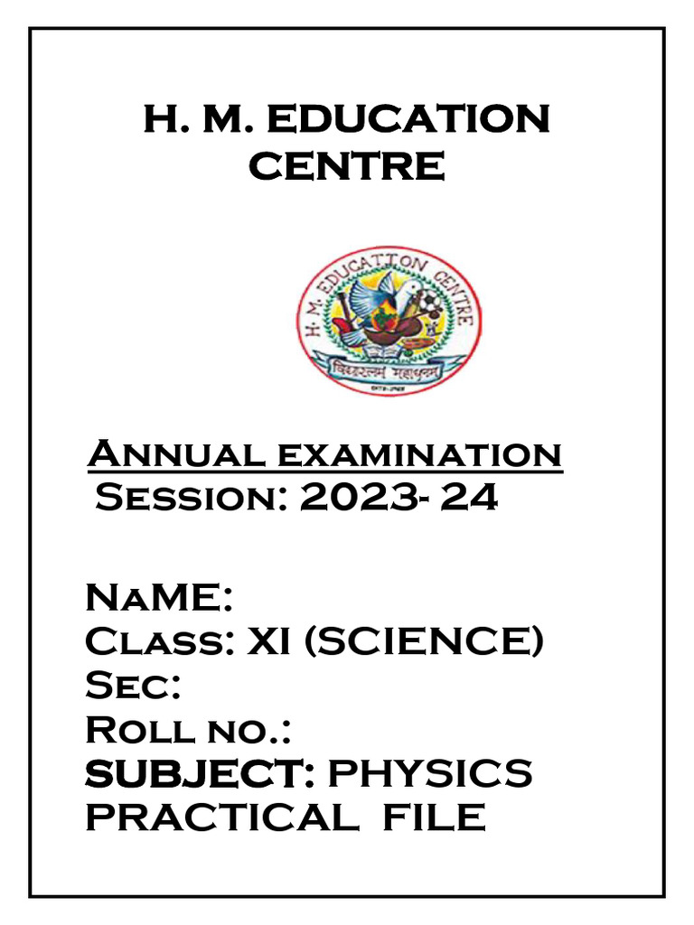 Practical Front Page | PDF