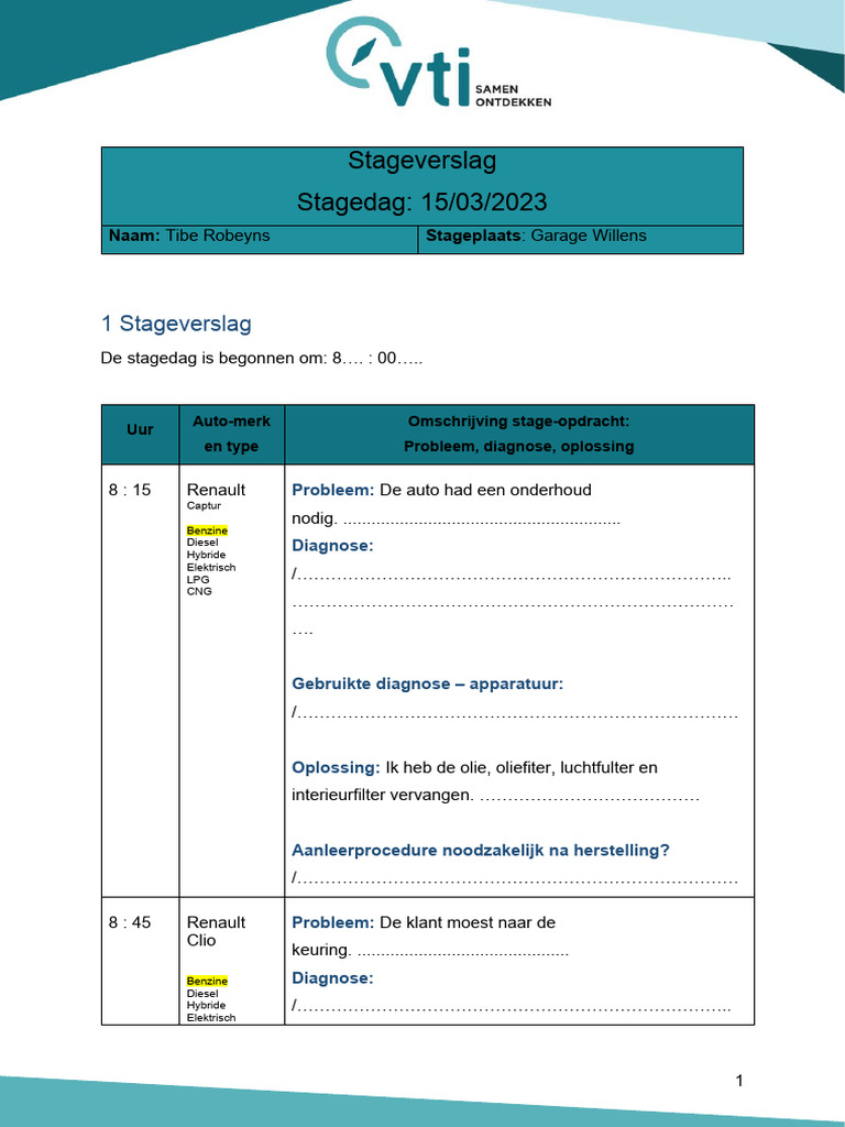 Stageverslag 2024 | PDF