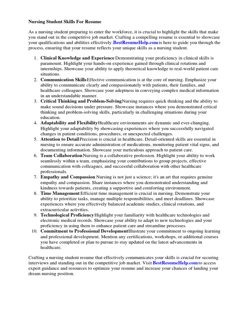 nursing-student-skills-for-resume-pdf-nursing-r-sum