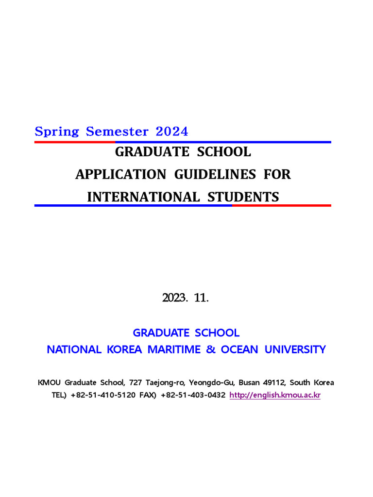 Spring Semester 2024 Application Guideline | PDF | Engineering ...
