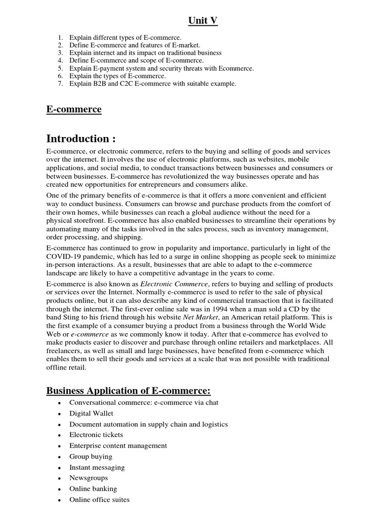 WT & E-Commerce UNIT V | PDF | E Commerce | Payment System