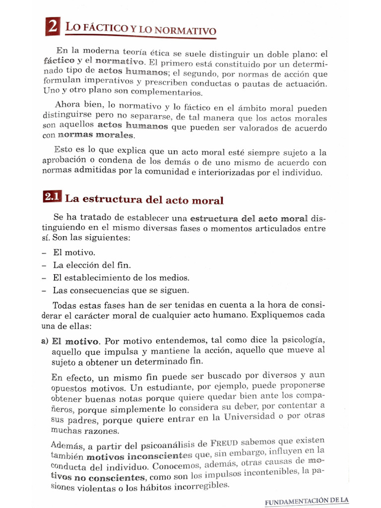 Lo Fáctico y Lo Normativo | PDF