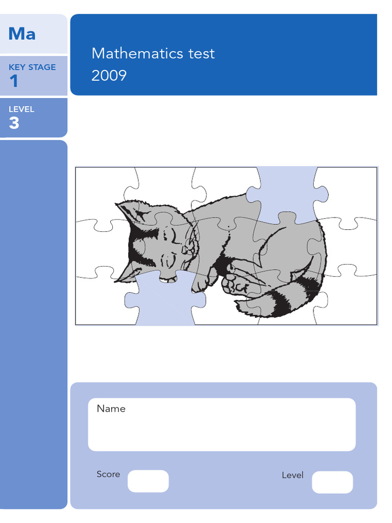 Key Stage 1 Mathematics Test 2009 | PDF | Mathematics
